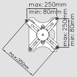 Vision VIS-2418655 Telescopic Projector Ceiling Mount
